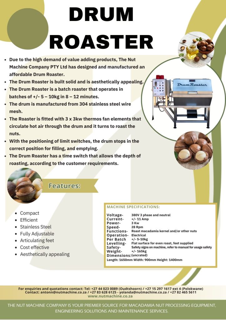 Drum Roaster | The Nut Machine Company