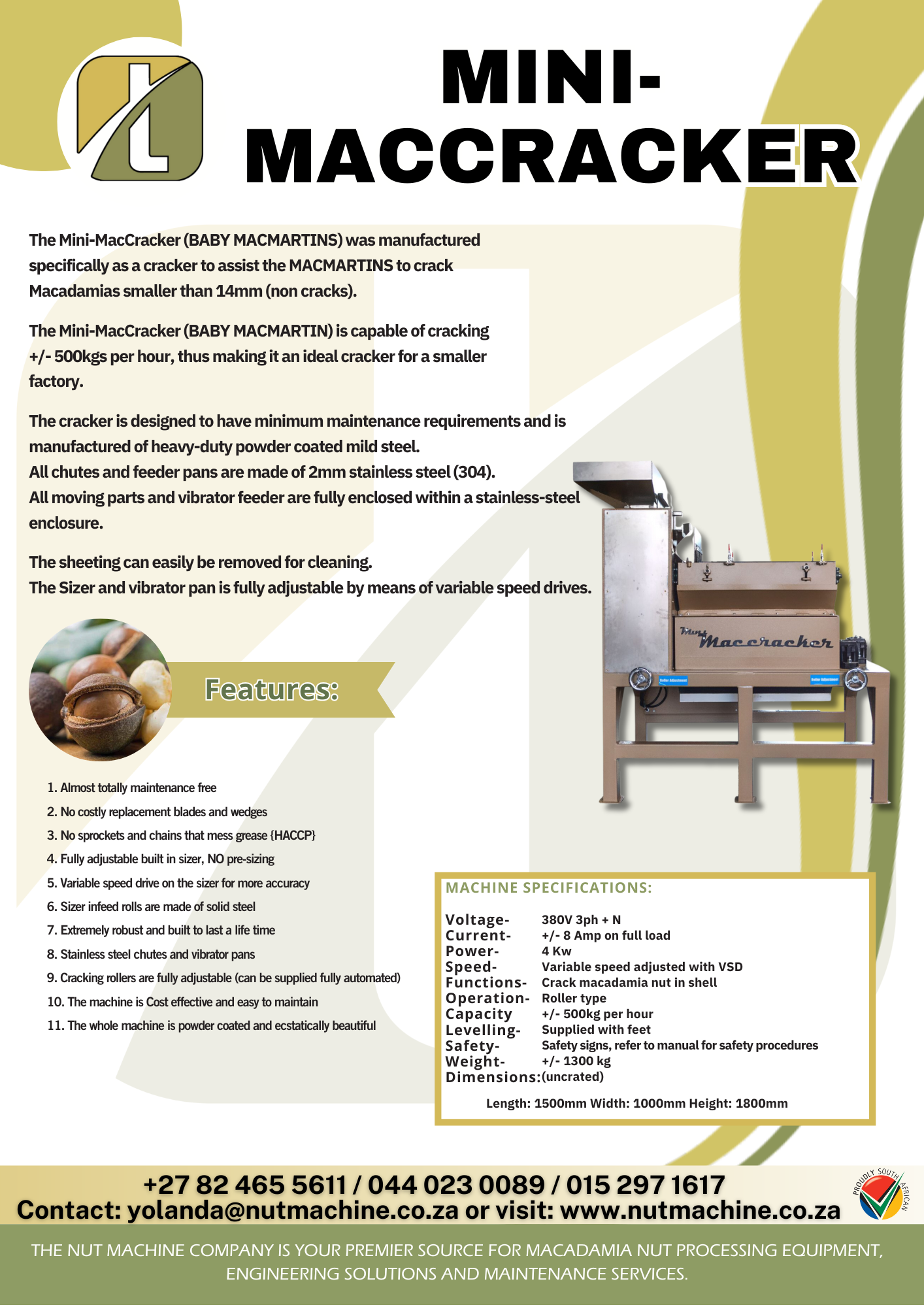 Mini MacCrackers | The Nut Machine Company